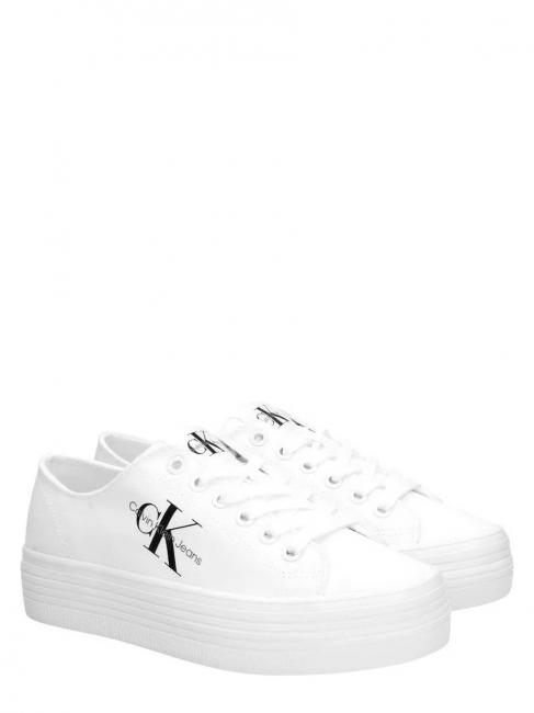 Calvin Klein Ck Jeans Essential Adidași Din Pânză Alb - Cumpără De Pe ...