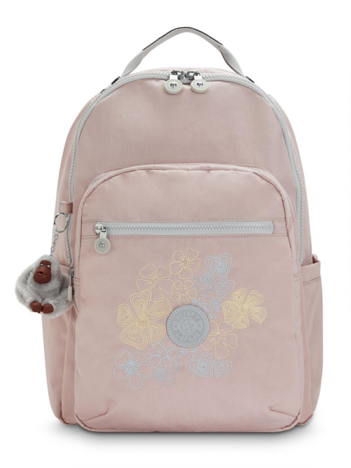 Kipling Seoul Rucsac Pentru Laptop De 15". Fata Liniuta Roz - Cumpără ...