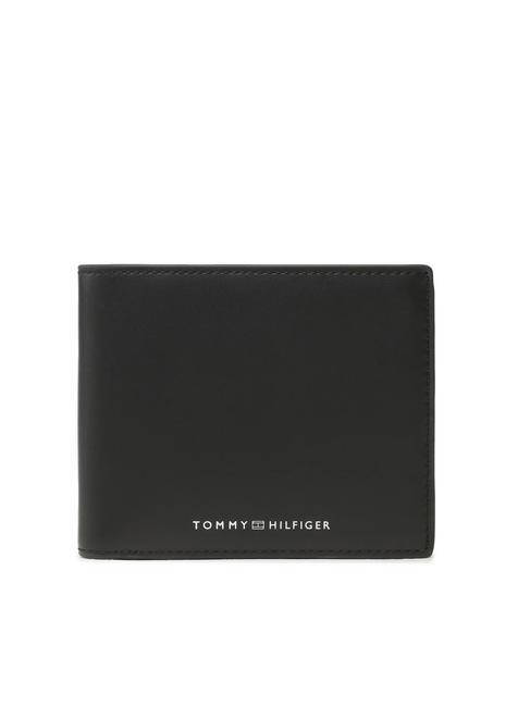 Tommy Hilfiger Th Modern Portofel Din Piele Cu Clapă Și Monede Negru ...