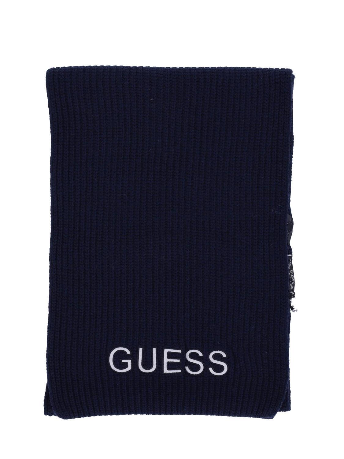 Guess Patch Eșarfă Cu Logo Smartblue - Cumpără La Prețuri De Outlet!