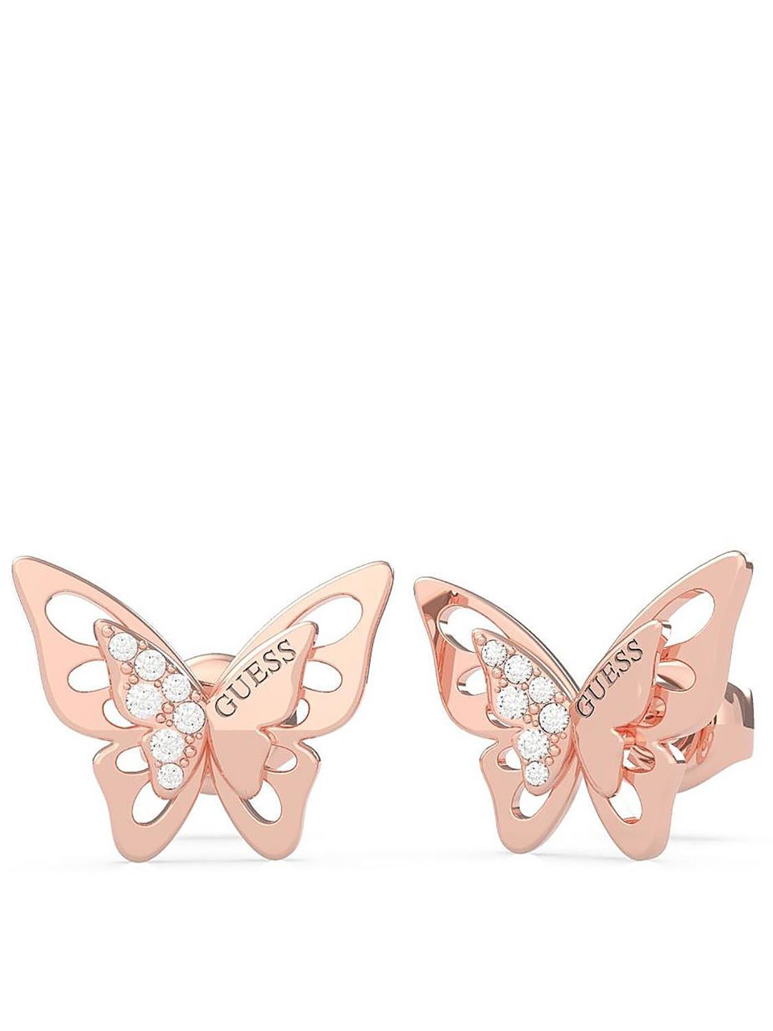 Guess Fly Away Cercei Rose Gold - Cumpără La Prețuri De Outlet!