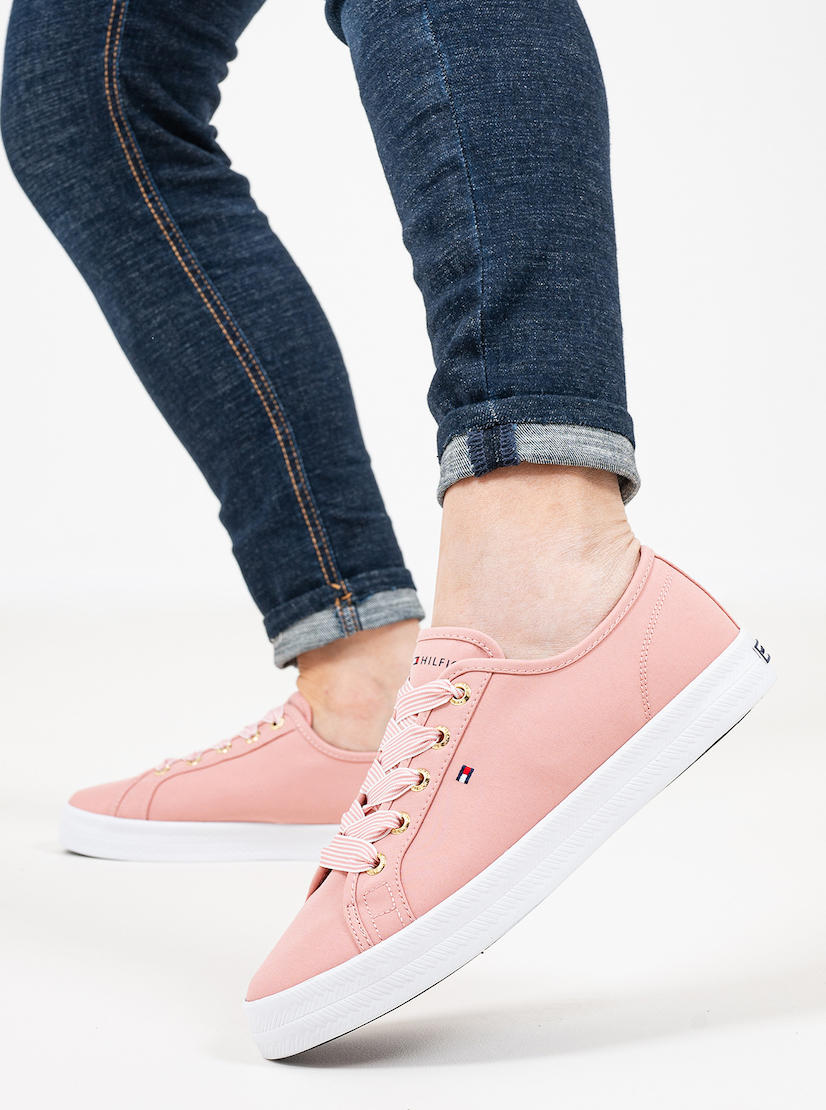 Tommy Hilfiger Adidași Esențial, Pe Pânză Roz Calmant - Cumpără La ...