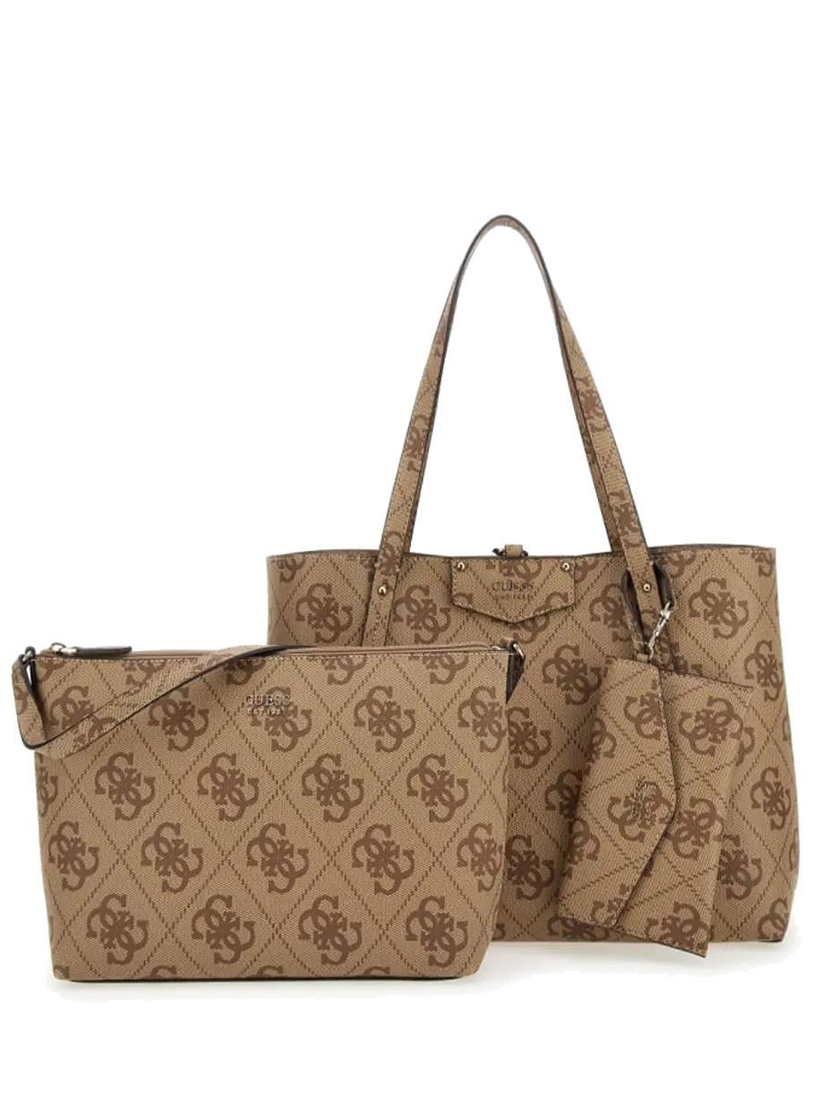 Guess Eco Brenton 4G Logo Geanta De Cumparaturi Pe Umar Logo Lapte ...