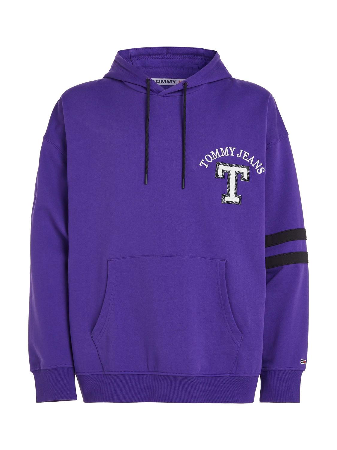 Tommy Hilfiger Tommy Jeans Oversized Letterman Hanorac Cu Gluga Colegiu Violet / Multi - Cumpără ...