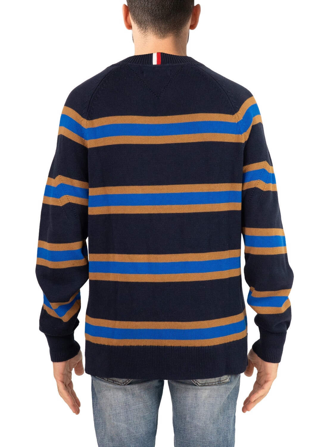 Tommy Hilfiger Th Pulover Din Bumbac Cu Guler Rotund Și Broderie Cu ...